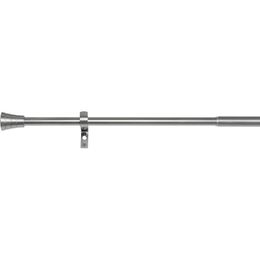 mydeco Gardinenstange &raquo;habito-rillmino&laquo; &Oslash; 19 mm 1 l&auml;ufig-l&auml;ufig ausziehbar silber Aluminium L: 120cm - 210cm &Oslash; 19mm, 4 Stk., 1 l&auml;ufig