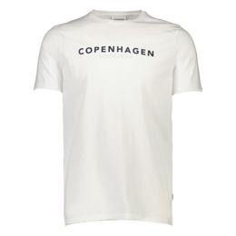LINDBERGH Herren LINDBERGH T-Shirt mit Logo und Rundhalsausschnitt wei&szlig; XXL