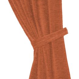 WIRTH Raffhalter &raquo;Thermo-Chenille 288g/m&sup2;&laquo; 2-er Set braun Polyacryl B/H/L: 60cm x 6cm