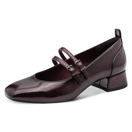 Tamaris Damen Spangenpumps Blockabsatz, Riemchenpumps, Abendschuh in veganer Verarbeitung 36