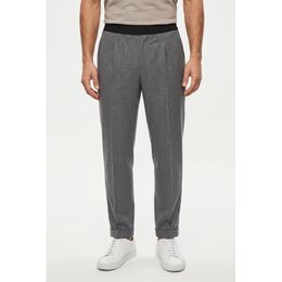MAC Herren MAC Chinohose mit geh&auml;keltem Gummizug grau 34, N-Gr