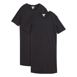 bonprix Damen bonprix Shirtkleid &raquo;Oversize-T-Shirtkleid aus reiner Baumwolle (2er Pack)&laquo; Packung, 2 Stk. tlg. f&uuml;r Alltag, mit Rundhalsausschnitt, 