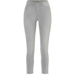 MAC Damen MAC 7/8-Jeans &raquo;Dream Chic&laquo; verk&uuml;rzte Form mit Rei&szlig;verschluss grau 32, L&auml;nge 29