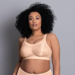 Anita active Sport-BH &raquo;Momentum&laquo; ohne B&uuml;gel, elastisch, nahtlos, weich, gepolsterte Komforttr&auml;ger braun 70, Cup E Sport-BH