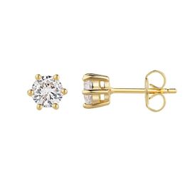 Firetti Damen Paar Ohrstecker &raquo;Schmuck Geschenk Silber 925 Ohrschmuck Ohrringe Solit&auml;r&laquo; mit Zirkonia (synth.) 6, Silber 925 (Sterlingsilber)