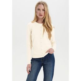 Saint Tropez Damen Strickjacke &raquo;A8661, MilaSZ R-Neck Cardigan&laquo; Viskosemischung, Classic fit blau XXL
