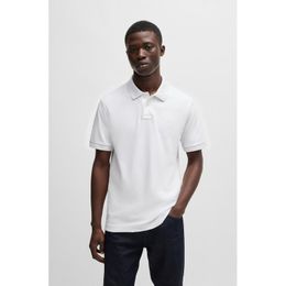 BOSS Orange Herren BOSS Orange Poloshirt &raquo;Passenger Regular Fit&laquo; Classic Stretch Pique Polo, pflegeleicht, Baumwolle mit Elasthan wei&szlig; L