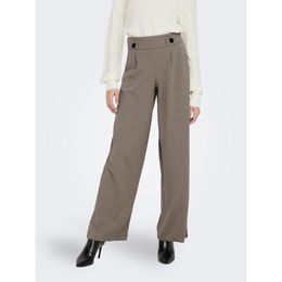 Jacqueline de Yong Jdy Damen JDY Jerseyhose &raquo;JDYGEGGO NEW LONG PANT JRS NOOS&laquo; Materialmix grau XL (42), L&auml;nge 32