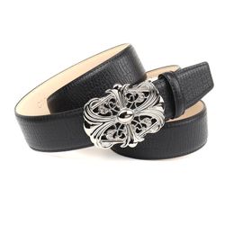 Anthoni Crown Damen Lederg&uuml;rtel schwarz 85