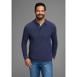 MAN'S WORLD Man's World Herren Poloshirt in Pique ́ Qualit&auml;t blau L (52/54)