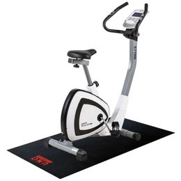 Motive Fitness by U.N.O. Ergometer &raquo;ET1000 (mit/ohne Unterlegmatte)&laquo; 120 kg max. Benutzergewicht, Fahrrad, 24 Widerstandsstufen wei&szlig; mit Unterlegmatte