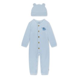 Huggies Babywear Jungen HUGGIES babywear Neugeborenen-Geschenkset &raquo;HUGB COVERALL ATTACHMENT&laquo; Set, 2 mit passendem M&uuml;tzchen 4 (9M/74)