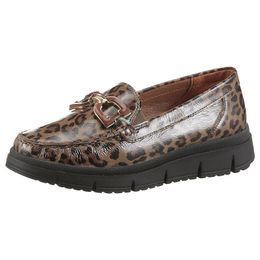Waldl&auml;ufer Waldl&auml;ufer Damen Mokassin &raquo;H-PINA&laquo; Slipper, Schlupfschuh, Loafer, in Komfortweite H (= sehr weit) beige 7,5 (41)
