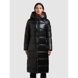 Khujo Damen Khujo Steppmantel &raquo;NASHI&laquo; aus Nylon und Polyester, knielanger Schnitt, mit 2-Wege-Rei&szlig;verschluss L (40)