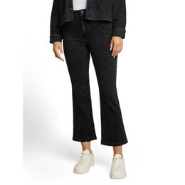 Tom Tailor Damen Tom Tailor 3/4-Jeans &raquo;Kate - Slim&laquo; mit Leo-Print und Stretch 33, L&auml;nge 28