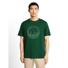 Tom Tailor Herren Tom Tailor T-Shirt mit Print gr&uuml;n XL