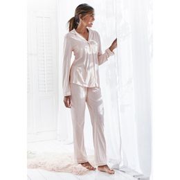 s.Oliver Damen s.Oliver Pyjama Set, 2 mit abgesetzten Paspel-Details rosa 36/38