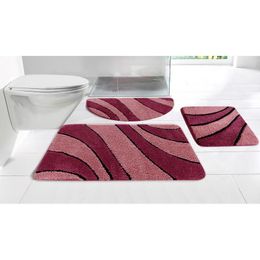 OTTO home Badematte &raquo;Anna, Badvorleger, Badezimmer Teppich&laquo; H&ouml;he 16 mm rutschhemmend beschichtet fu&szlig;bodenheizungsgeeignet schnell trocknend Badteppich