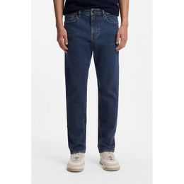 BOSS Orange Herren BOSS Orange Regular-fit-Jeans &raquo;RE.MAINE BO&laquo; mit BOSS-Lederbadge, Regular Fit, stone washed blau 34, L&auml;nge 32