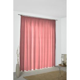 WIRTH Vorhang &raquo;Bachfeld&laquo; Multifunktionsband 1 Stk. tlg. rosa Jacquard, Polyacryl 145cm, Multifunktionsband, 132cm