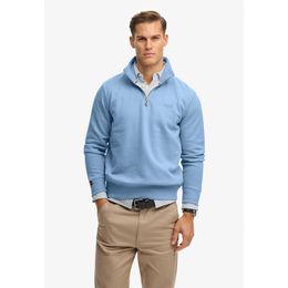 Superdry Herren Sweatshirt &raquo;ESSENTIAL LOGO HENLEY&laquo;, aus Baumwolle und Polyester, Loose Fit, angeraute Sweatware XL