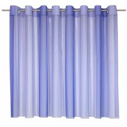 WIRTH Gardine &raquo;Eloise&laquo; &Ouml;sen 1 Stk. tlg. Store blau Polyester 225cm, &Ouml;sen, 140cm