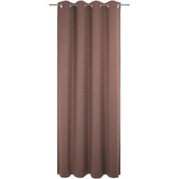WIRTH Vorhang &raquo;Torbole&laquo; &Ouml;sen 1 Stk. tlg. orange Jacquard, Baumwolle, Polyester 255cm, &Ouml;sen, 132cm