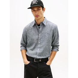 Tommy Jeans Herren Langarmhemd &raquo;TJM REGULAR FIT LINEN BLEND&laquo; grau XXL (58), N-Gr