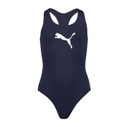 Puma M&auml;dchen Puma Badeanzug &raquo;Puma SWIM GIRLS RACERBACK SWIMSUIT&laquo; Racerback-Passform blau 152, N-Gr