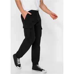 bonprix Herren bonprix Schlupfhose aus Stretch-Material, in Bengalin-Qualit&auml;t, Regular Fit schwarz 54, N-Gr