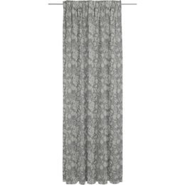 Adam Vorhang &raquo;Flower Cuv&eacute;e Light&laquo; Multifunktionsband 1 Stk. tlg. aus 100% Bio-Baumwolle grau Jacquard, Baumwolle 255cm, Multifunktionsband, 142cm