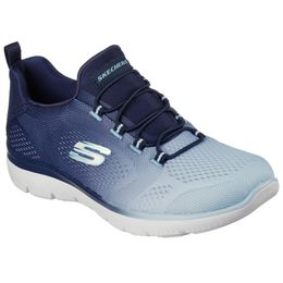 Skechers Damen Slip-On Sneaker &raquo;SUMMITS BRIGHT CHARMER&laquo; Schlupfschuh, Slipper, Freizeitschuh mit sch&ouml;nem Farbverlauf blau 38