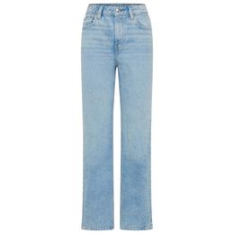 Calvin Klein Jeans Damen Straight-Jeans &raquo;HGH RS STRGHT CK ESS&laquo; Mit G&uuml;rtelschlaufen blau 31, L&auml;nge 30