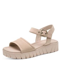 Tamaris Damen Riemchensandale Sommerschuh, Sandalette mit markantem Plateau 39