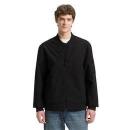 Tom Tailor Denim Herren Tom Tailor Denim Bomberjacke mit Taschen schwarz S