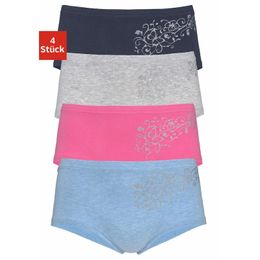 Petite Fleur By Lascana Kinder petite fleur by Lascana Panty Packung, 4 Stk. mit Glitzerdruck bunt 182, 4 Stk.