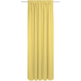 Adam Vorhang &raquo;Uni Collection light&laquo; Multifunktionsband 1 Stk. tlg. aus 100% Bio-Baumwolle gelb Jacquard, Baumwolle 145cm, Multifunktionsband, 142cm