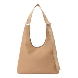 Calvin Klein Umh&auml;ngetasche 'Logo Strap Shoulder' Damen Gr&ouml;&szlig;e One Size hellbraun