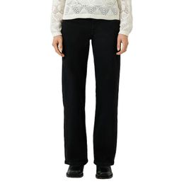 Qs Damen QS Stretch-Jeans &raquo;CATIE Wide Leg&laquo; 5-Pocket-Form grau 32, L&auml;nge 30