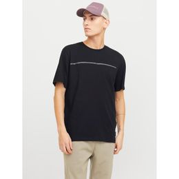 Jack & Jones Jack & Jones Herren T-Shirt &raquo;JCOFUSION FULL BRANDING TEE SS CREW NOOS&laquo; schwarz M