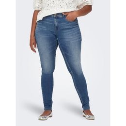 Only Carmakoma Damen Only CARMAKOMA Skinny-fit-Jeans &raquo;CARSALLY REG SK DNM BJ114-3 NOOS&laquo; Materialmix, skinny fit blau 48, L&auml;nge 32
