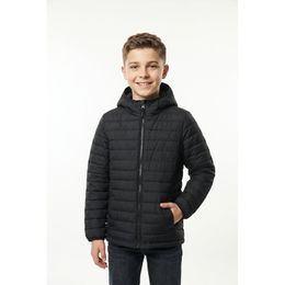 Columbia Herren Steppjacke &raquo;Powder Lite II Hooded Jacket&laquo; mit Kapuze mit hochschlie&szlig;endem Kragen, wasserabweisend, windabweisend schwarz L (152/158)