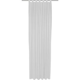 WIRTH Vorhang &raquo;Umea&laquo; Schlaufen 1 Stk. tlg. wei&szlig; Jacquard, Polyester 145cm, Schlaufen, 132cm