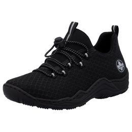 Rieker Damen Slip-On Sneaker Outdoor Schuh, Schlupfschuh, Slipper mit praktischem Schnellverschluss schwarz 39