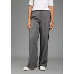 Laura Scott Damen Schlupfhose aus Polyester und Viskose, mit Nadelstreifen-Optik, f&uuml;r Businessmode 34, N-Gr