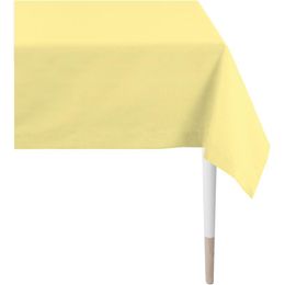 Apelt Tischdecke &raquo;4362 Rips-Uni&laquo; Wasser- und Schmutzabweisend gelb Baumwolle, Polyester B/L: 130cm x 170cm, 1 Stk., rechteckig