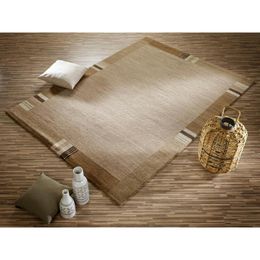 OCI DIE TEPPICHMARKE Wollteppich &raquo;Sensation Lakir&laquo; rechteckig 6 mm H&ouml;he handgekn&uuml;pft, Nepal, reine Wolle, Wohnzimmer braun Seide, Wolle B : 90cm 1 Stk
