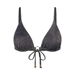 Triumph Damen Triangel-Bikini-Top &raquo;Summer Sunset N&laquo; weicher Lurex schwarz 40, Cup C