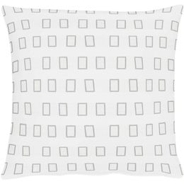 Apelt Dekokissen &raquo;Mare&laquo; Kissenh&uuml;lle mit F&uuml;llung, 1 St&uuml;ck grau Polyester B/L: 48cm x 48cm, 1 Stk.