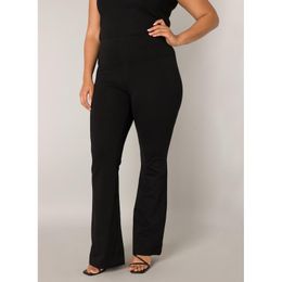 Base Level Curvy Damen Treggings &raquo;Allie&laquo; Aktuelle Boocut-Form schwarz 44, N-Gr